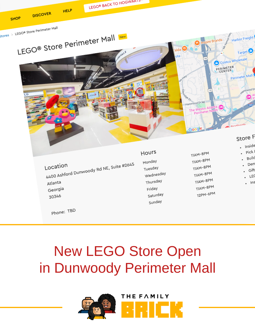 New LEGO Store Open in Dunwoody Perimeter Mall - The Family Brick